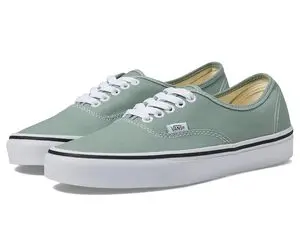 VANS Vans Authentic Low Top Lace-Up Canvas Sneakers Green