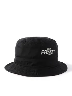 Moncler 7 Frgmt Hiroshi Fujiwara Logo Bucket Hat - Black