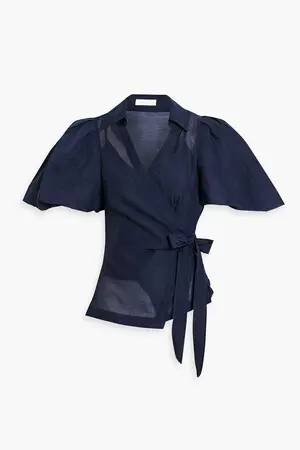 Simkhai Carolina Organza Wrap Top