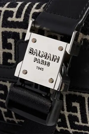 Balmain RARE Black and White Monogram Belt Bag BALMAIN MAXI MONOGRAM BELT BAG – TheLuxeLend main image 3