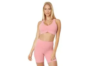 Splits59 Airweight Light Support Bra With Ruching Women's Lingerie Black Pink