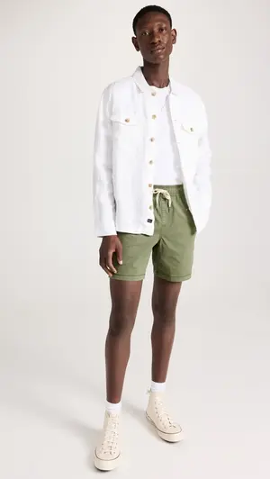 Rails Cruz Drawstring Shorts - Spring Olive