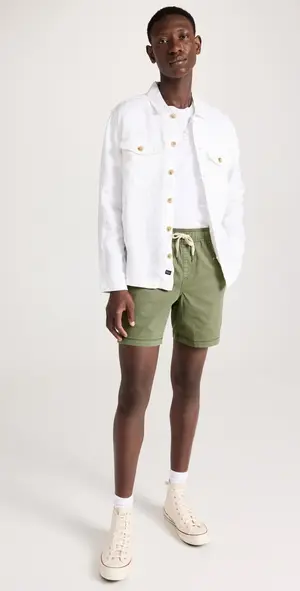 Rails Cruz Drawstring Shorts - Spring Olive