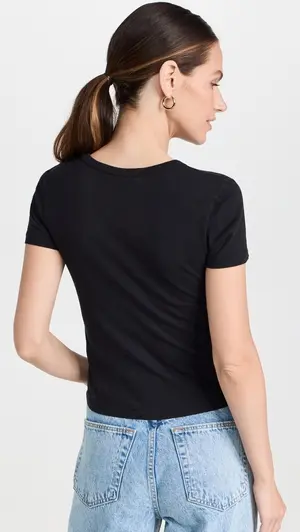 SLVRLAKE Baby Tee - Raven