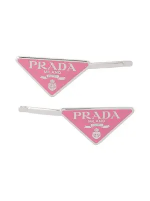 Prada Metal Hair Pins Pink
