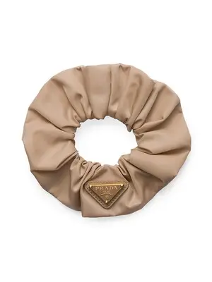 Prada Re-nylon Scrunchie Beige
