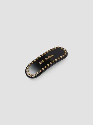 Prada Plex Hair Clip - Black