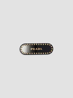 Prada Plex Hair Clip - Black