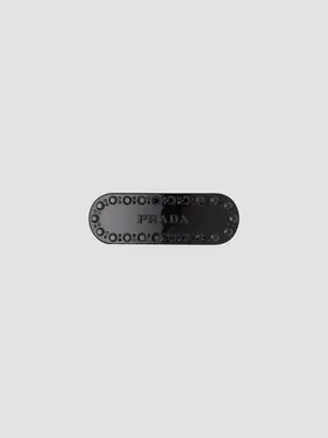 Prada Plex Hair Clip - Black