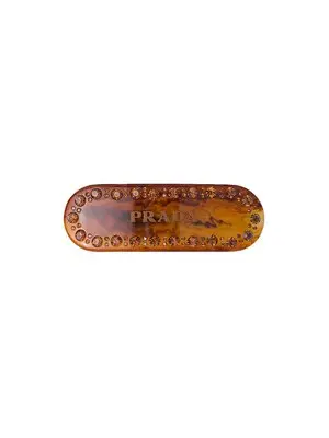 Prada Plex Hair Clip Brown