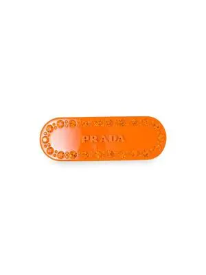 Prada Plex Hair Clip Orange