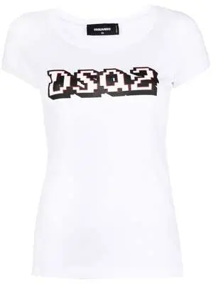 Dsquared2 Graphic-print Cotton T-shirt - White