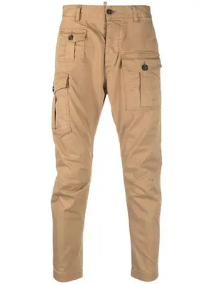 Dsquared2 Tapered Cargo Trousers - Brown