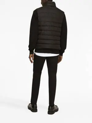 Dolce & Gabbana Logo-plaque Padded Gilet - Black