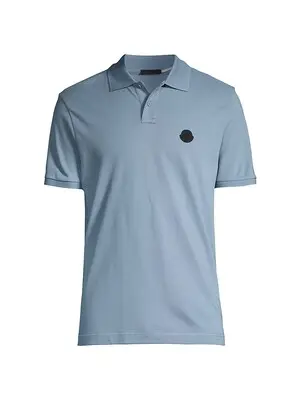 Moncler Men's Moncler Man Cotton Polo Shirt - White  - White