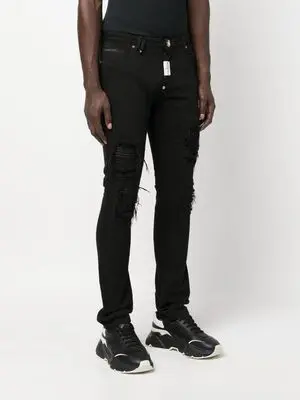 Philipp Plein Rock Star Slim-cut Jeans - Black