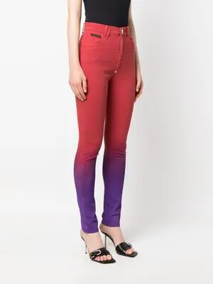 Philipp Plein High-waisted Ombré Jeggings