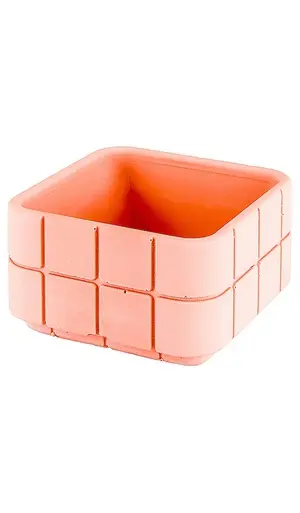 BLOCK Tile Square Pot In Pink - Miami Pink