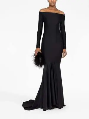 ATU BODY COUTURE Off-shoulder Gown - Black