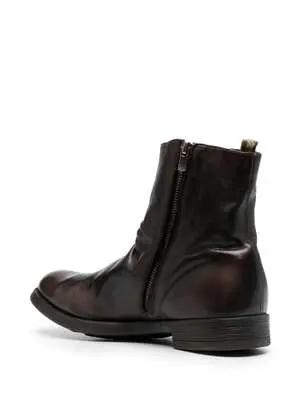 Officine Creative Chronicle 005 Leather Ankle Boots - Brown