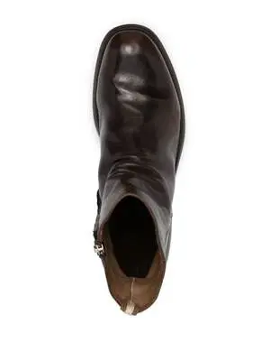 Officine Creative Chronicle 005 Leather Ankle Boots - Brown