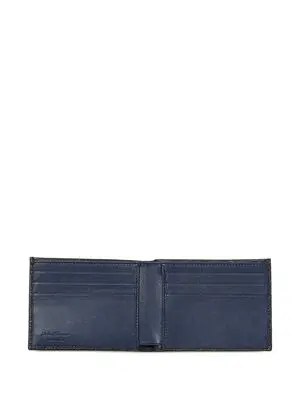 FERRAGAMO Gancini-logo Leather Wallet - Black