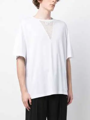 Raf Simons Fishnet-panel Short-sleeve T-shirt