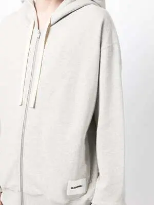 JIL SANDER Logo-patch Cotton Cardigan