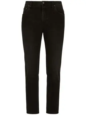 Dolce & Gabbana Tapered-leg Jeans - Black