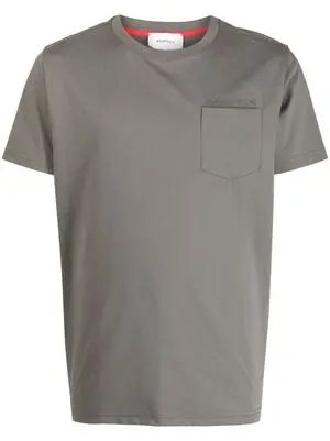 PORTS V Patch-pocket T-shirt - Grey