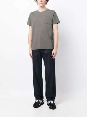 PORTS V Patch-pocket T-shirt - Grey