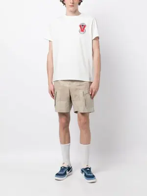 PORTS V Logo-embroidered T-shirt