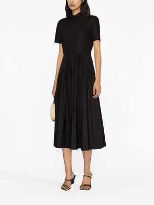 Tory Burch Pleated Poplin Shirt Dress