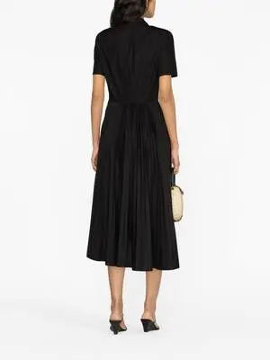 Tory Burch Pleated Poplin Shirt Dress