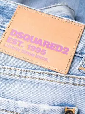 Dsquared2 Distressed Flared Jeans - Blue
