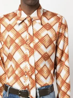 Dsquared2 Check Print Buttoned Shirt