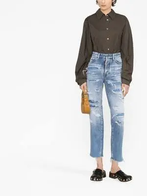 Dsquared2 Distressed Cropped Jeans
