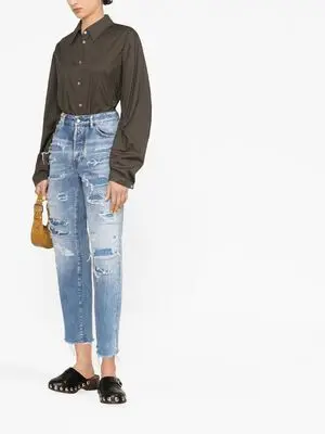 Dsquared2 Distressed Cropped Jeans