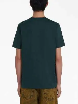 Marni Logo-patch Cotton T-shirt - Blue