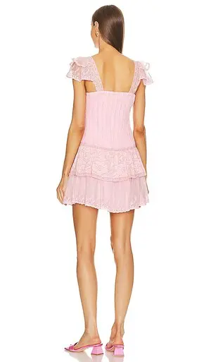 LoveShackFancy Rowley Dress In Pink