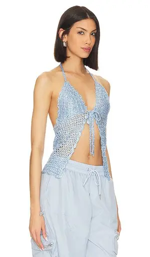 LOVERS AND FRIENDS Halter Tie Top