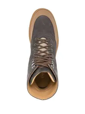 Brunello Cucinelli Lace-up Leather Boots