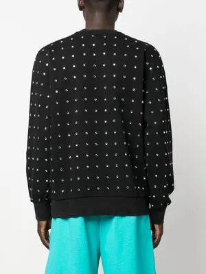 BARROW Graphic-print Sweatshirt With Crystal Embellishments