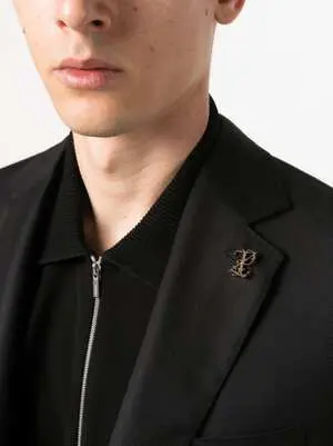 Pal Zileri Brooch-detail Single-breasted Blazer