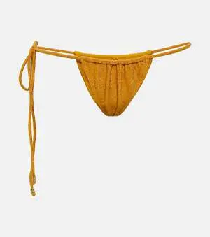 SAME Beaded String Bikini Bottom - Gold
