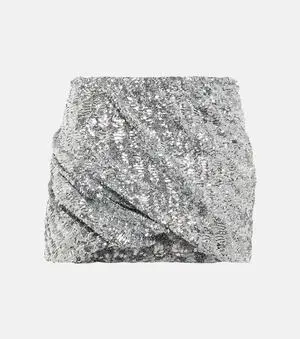 Attico Sequined Mini Skirt