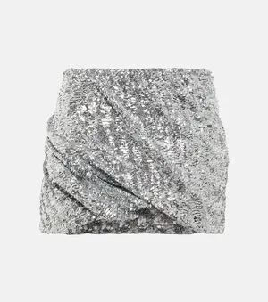 Attico Sequined Mini Skirt