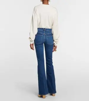 Veronica Beard Beverly High-rise Flared Jeans