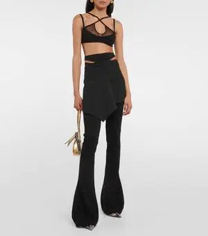 Attico Crossed Straps Bra