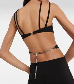 Attico Crossed Straps Bra